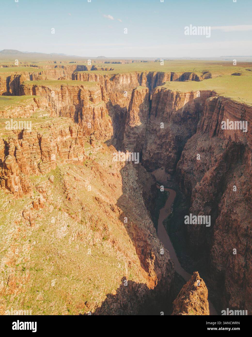Aerial view of the Little Colorado River Gorge, near Grand Canyon ...