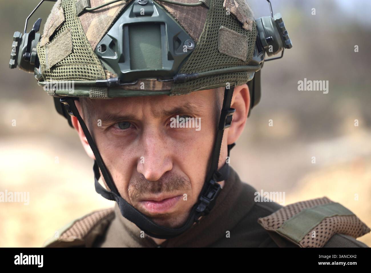 The commander of a sapper platoon of an engineering and sapper ...