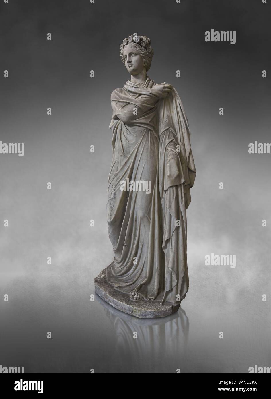 Roman statue of Polyhymnia ancient Greek muse. 2nd cent Roman. Hall of ...