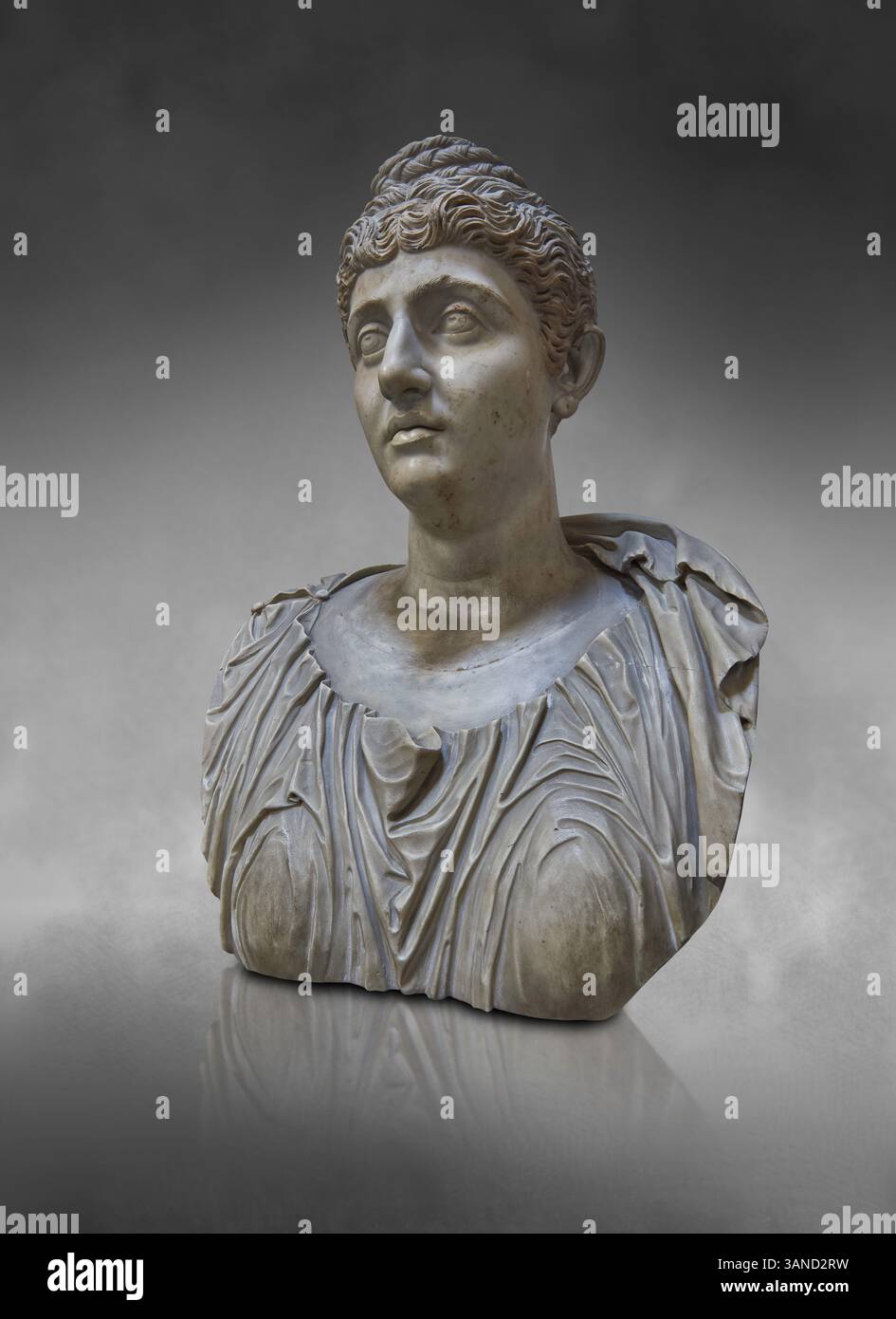 Roman portrait bust of Annia Galeria Faustina the Elder (Faustina I or ...