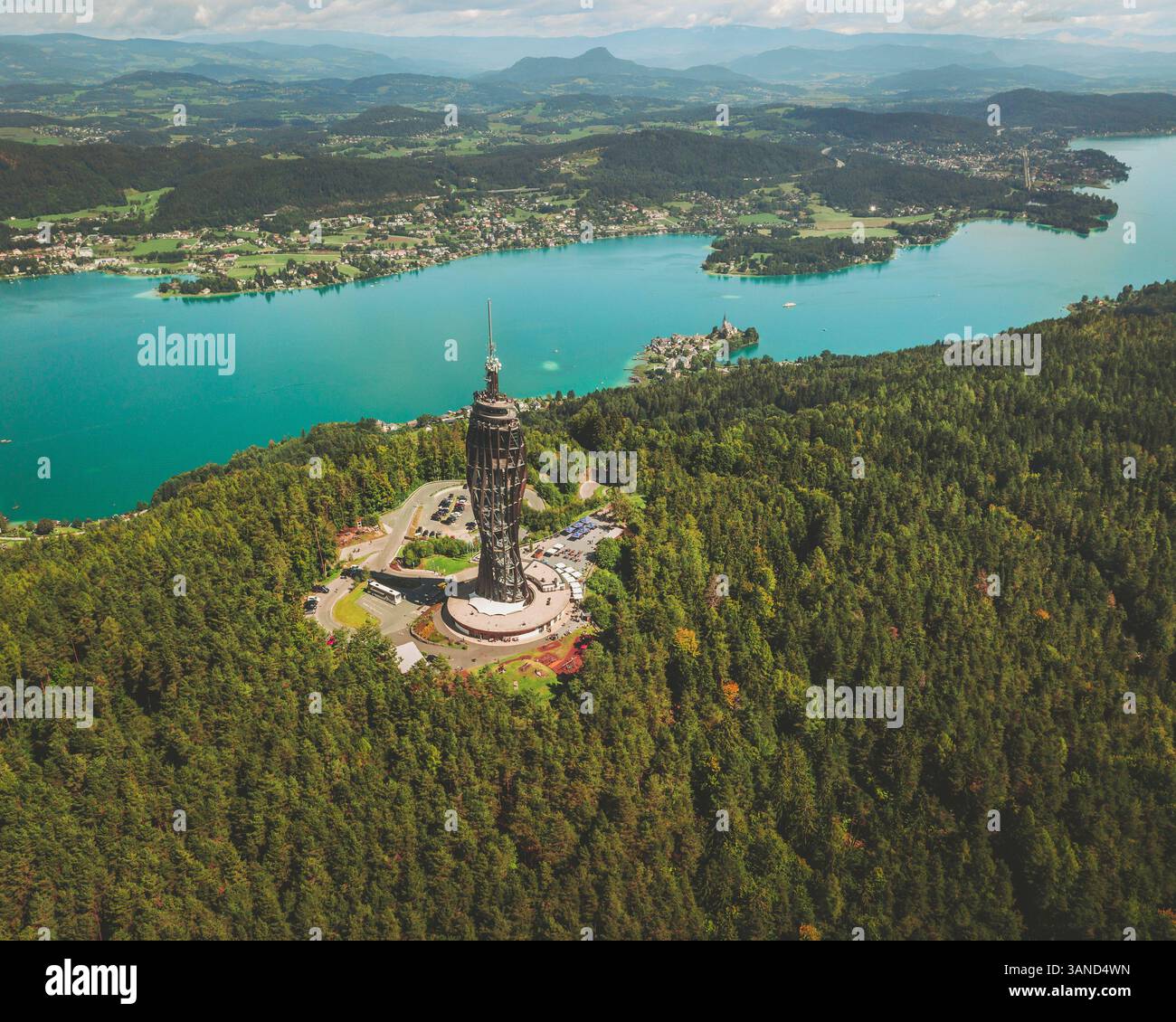 Tower on pyramidenkogel austria hi-res stock photography and images - Alamy