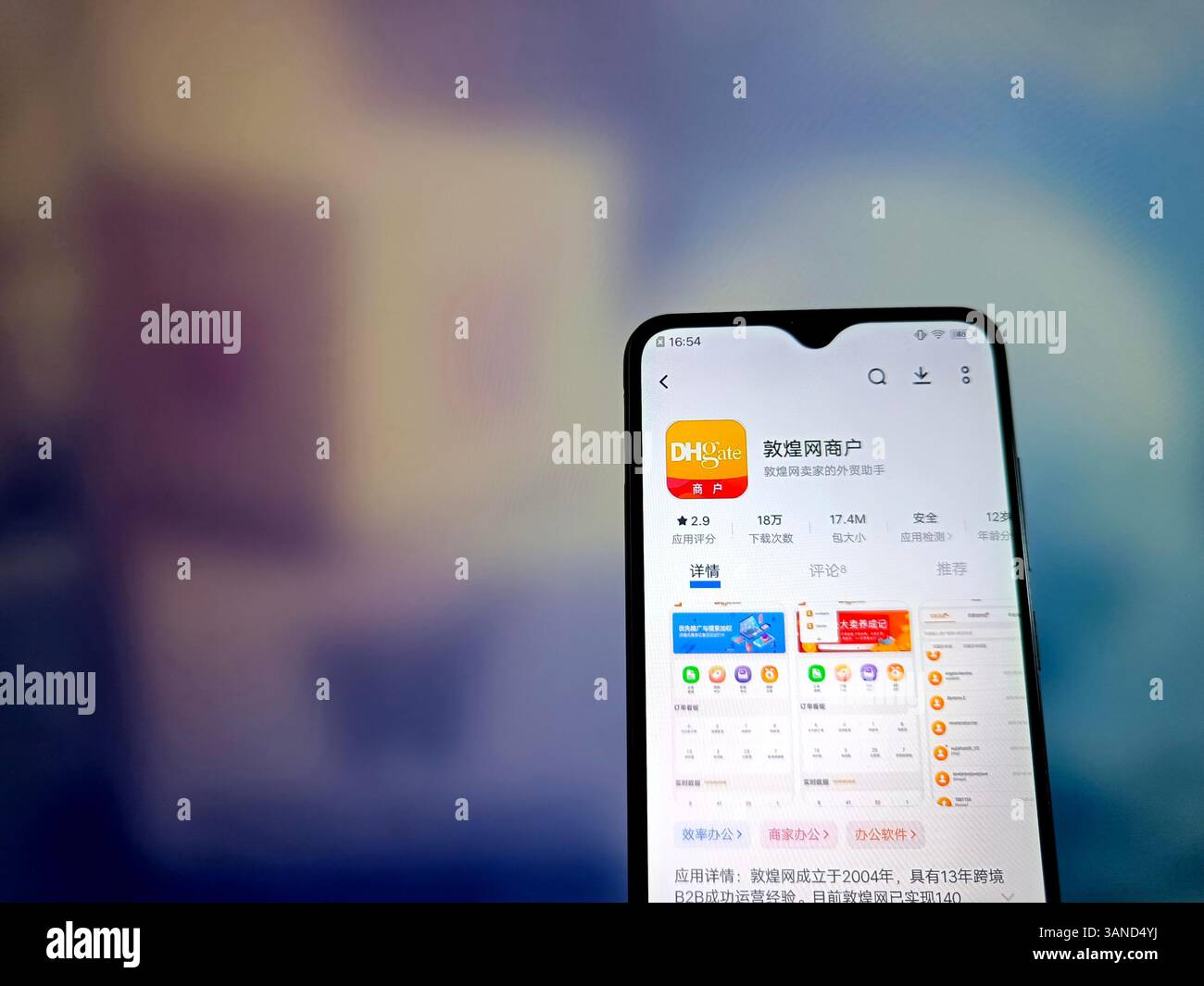 SUQIAN, CHINA - APRIL 15, 2025 - An illustration photo shows the DHgate ...