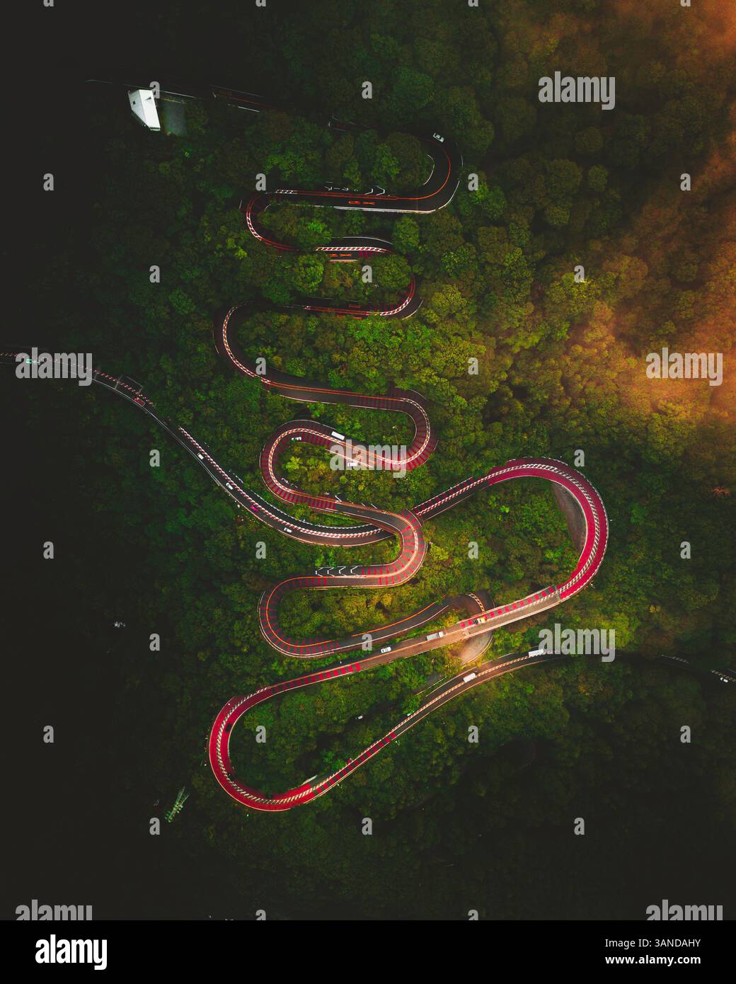 Aerial view of a Japanese road near Hakone, Japan Stock Photo - Alamy