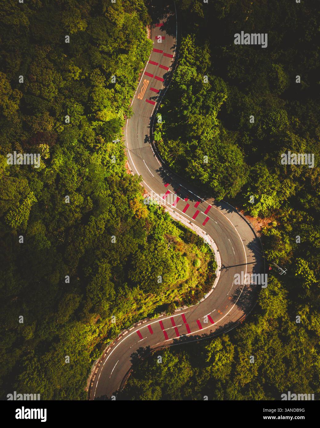 Aerial view of a Japanese road near Hakone, Japan Stock Photo - Alamy