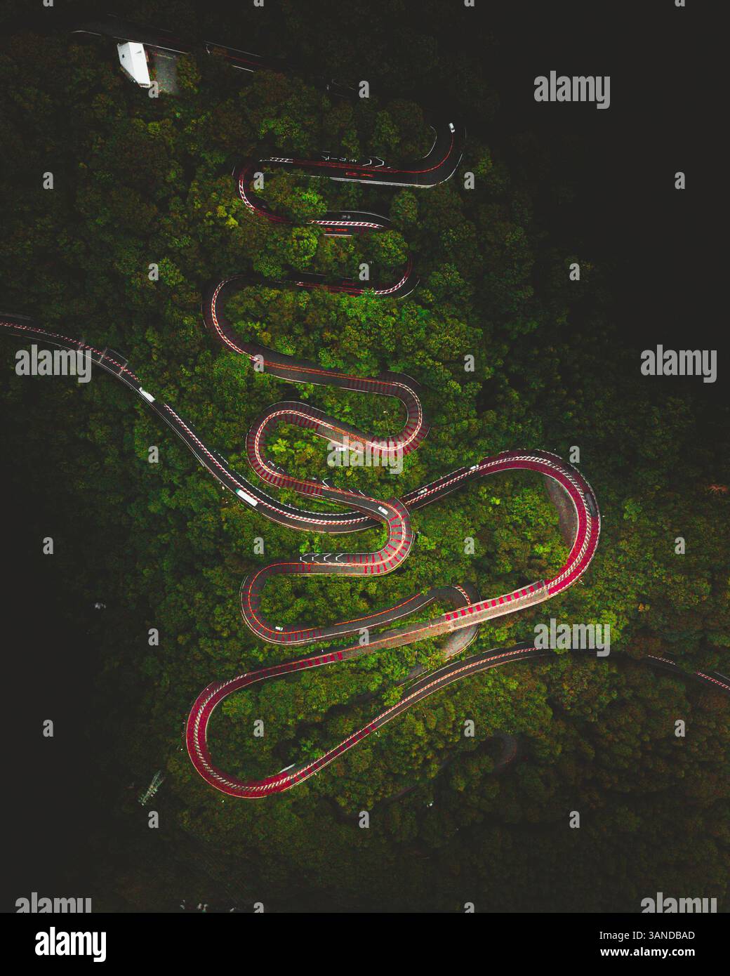 Aerial view of a Japanese road near Hakone, Japan Stock Photo - Alamy