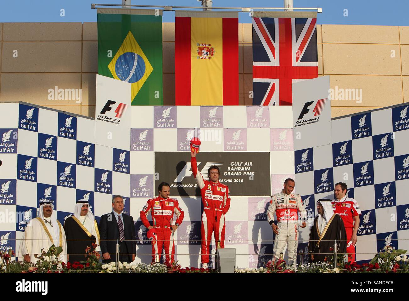 Podium with 3rd placed fernando alonso hi-res stock photography and ...