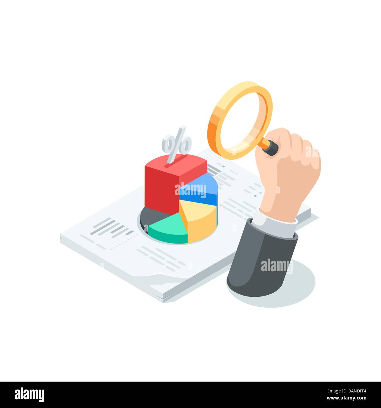 Focus on male hand Stock Vector Images - Alamy