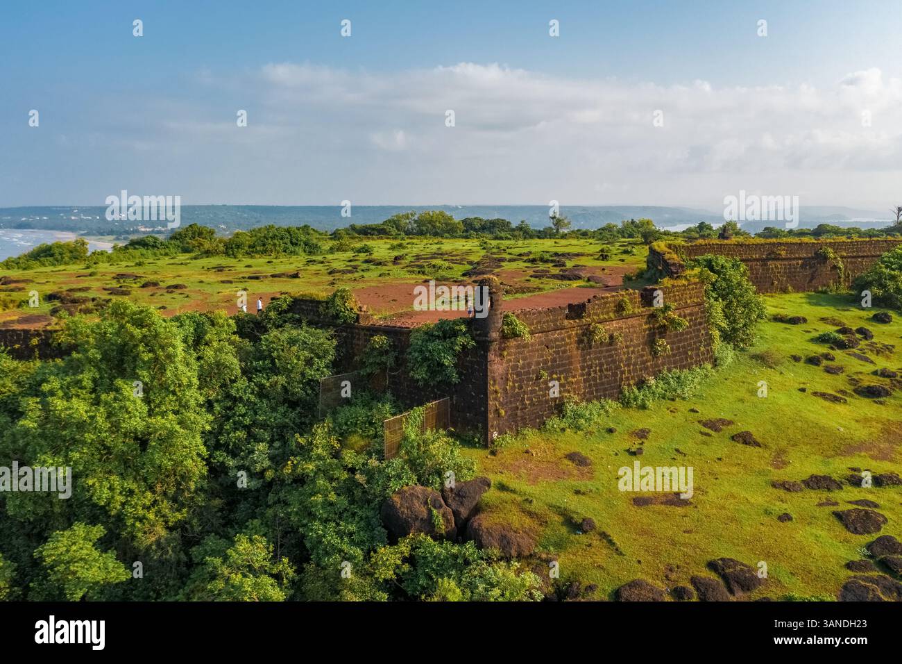 Aerial view of Chapora Fort, Goa, India Stock Photo - Alamy
