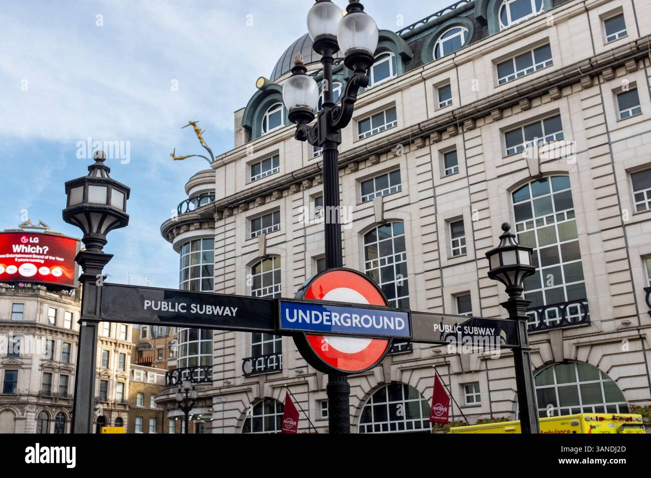 London Underground sign at station entrance, London, UK Stock Photo - Alamy