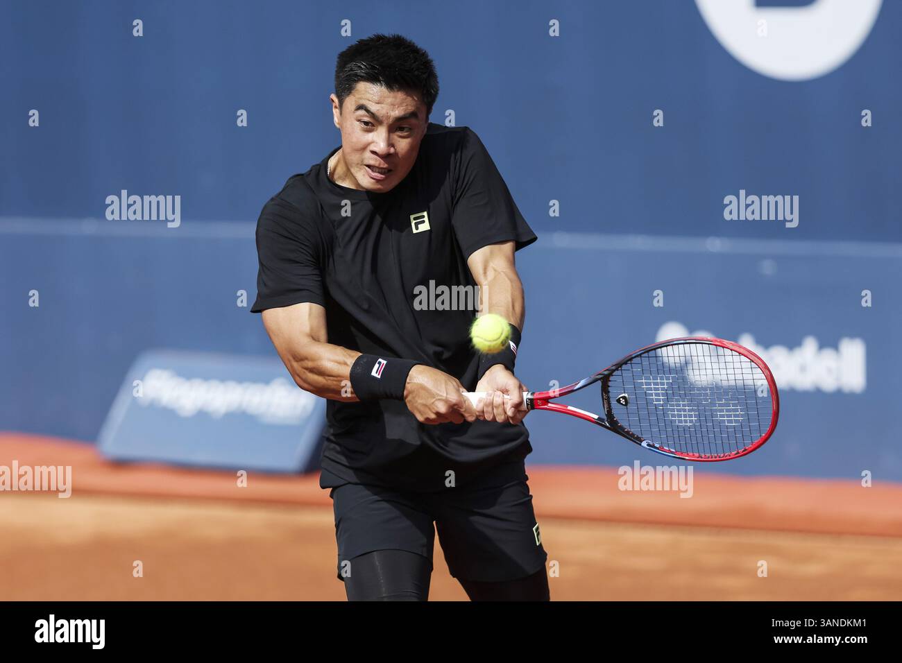Brandon Nakashima of United States during the Barcelona Open Banc ...