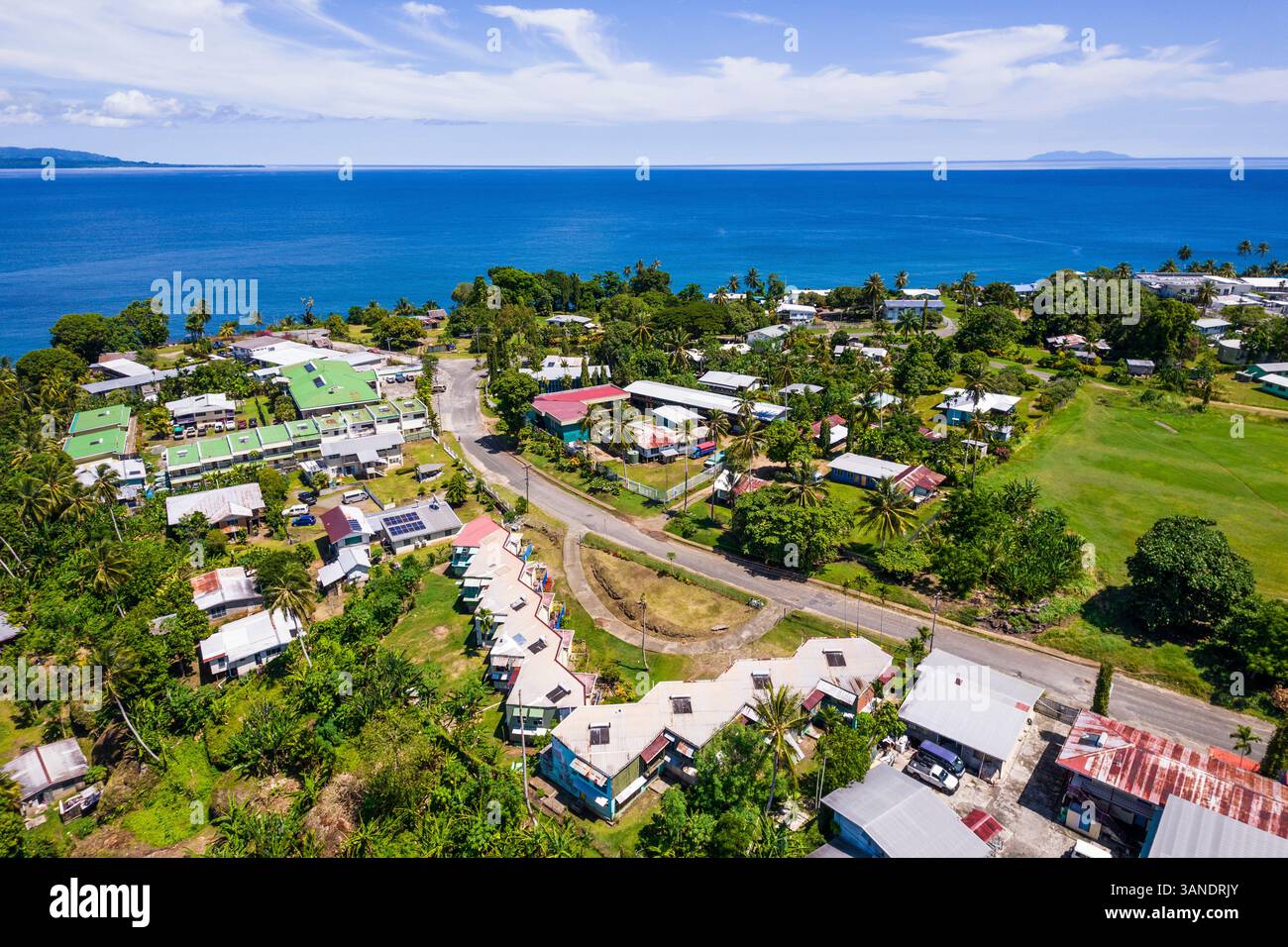 Aerial Drone View of Wewak Town, East Sepik Province, Papua New Guinea ...