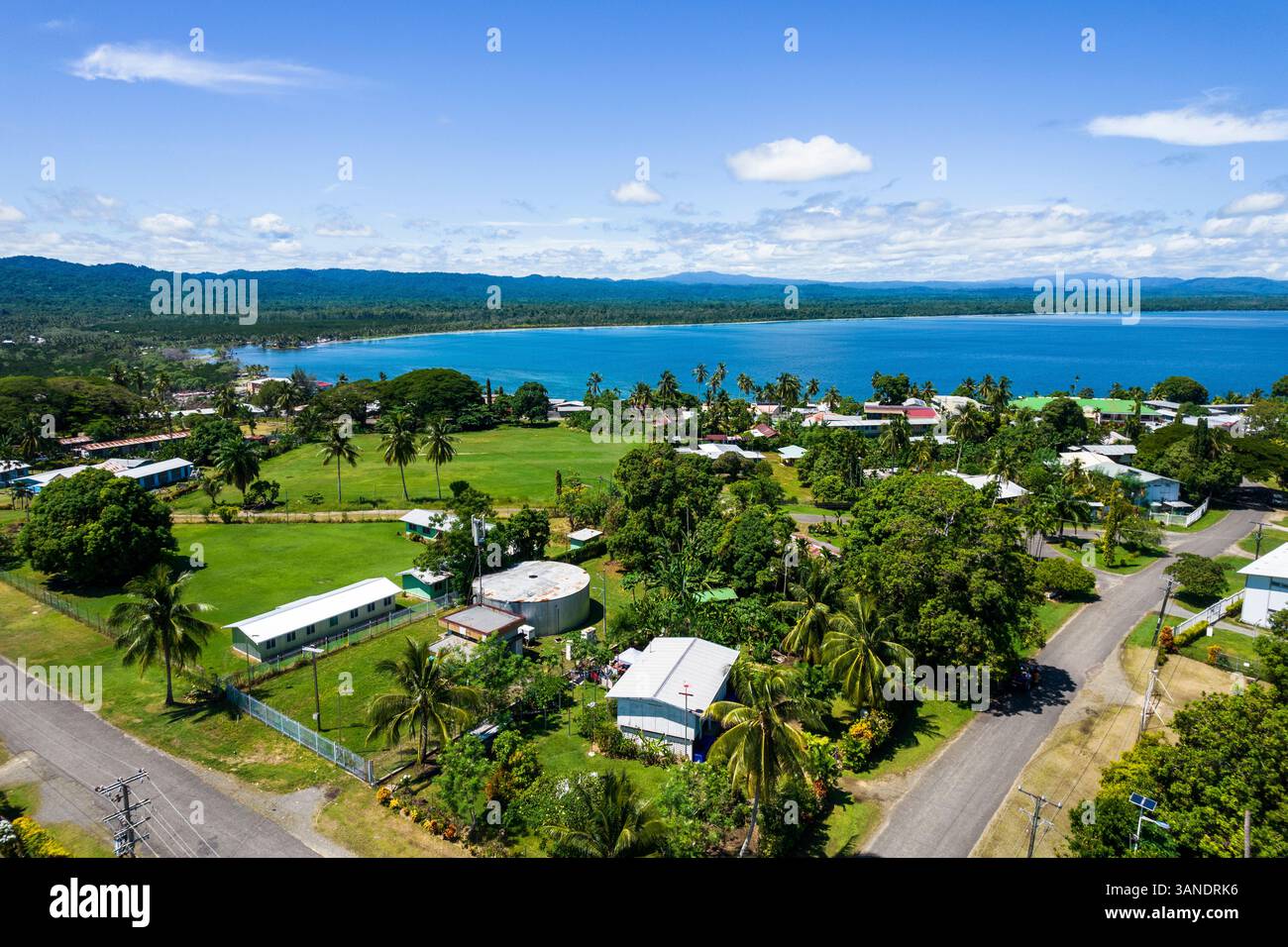 Aerial Drone View of Wewak Town, East Sepik Province, Papua New Guinea ...