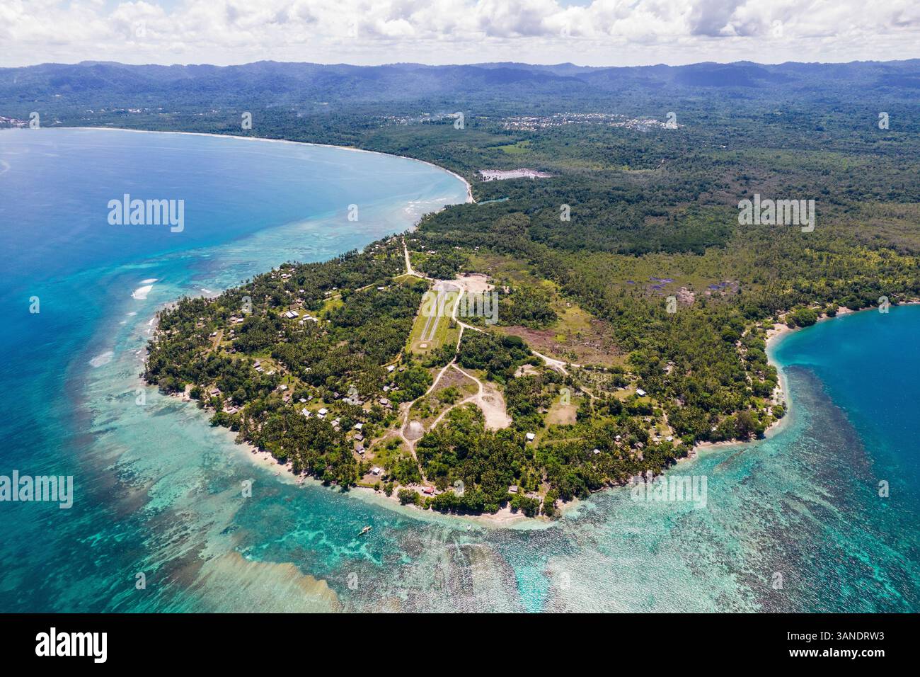 Aerial Drone View of Seaside of Cape Wom, Wewak, East Sepik Province ...