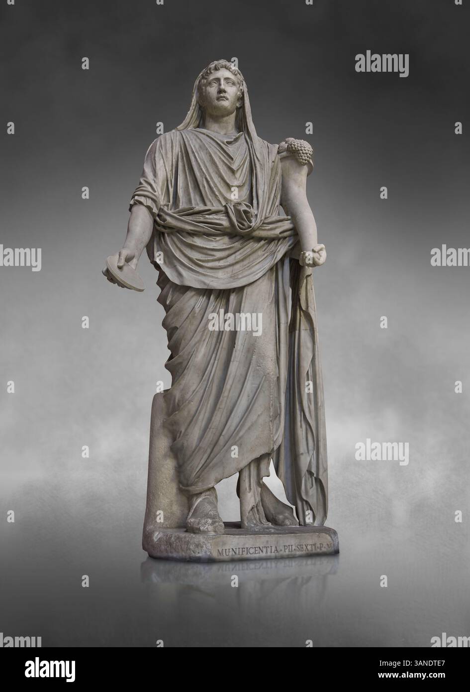 Roman statue of Augustus known as the Genius Augustus (Genius Augusti ...