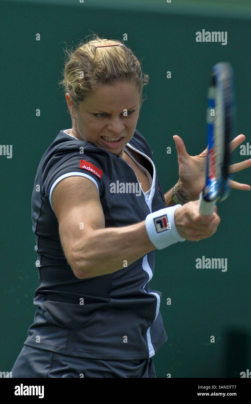 April 3,2010 Kim Clijesters (BEL) 6-2, 6-1 defeates Venus Willaims (USA ...