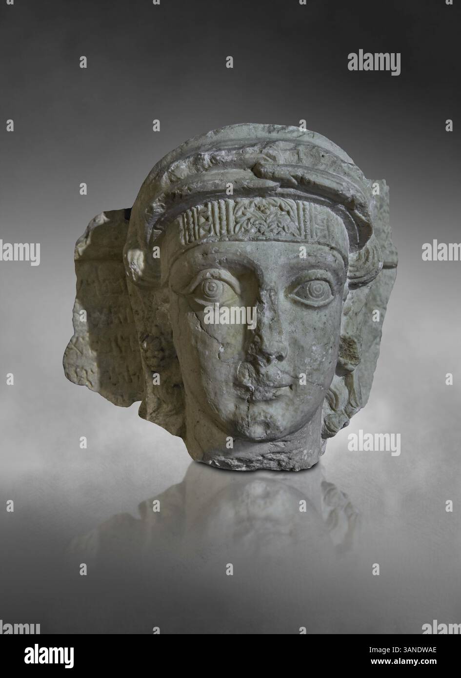 Roman stone memorial relief portrait bust of a woman from a Roman ...