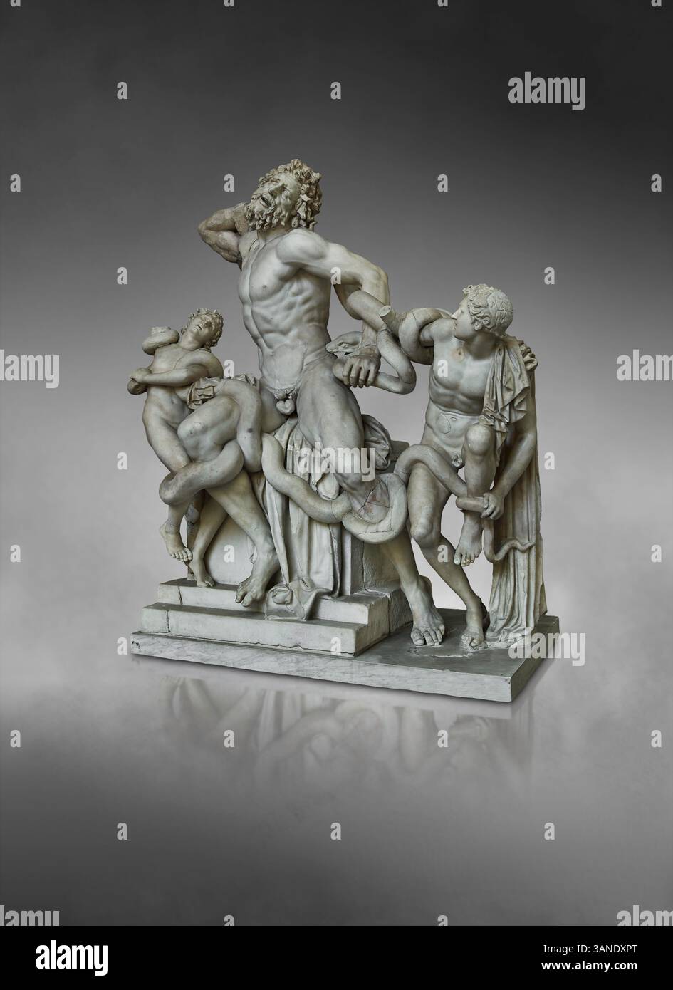 Ancient Greek statue or Roman copy Statue known as Laocoön and His Sons ...