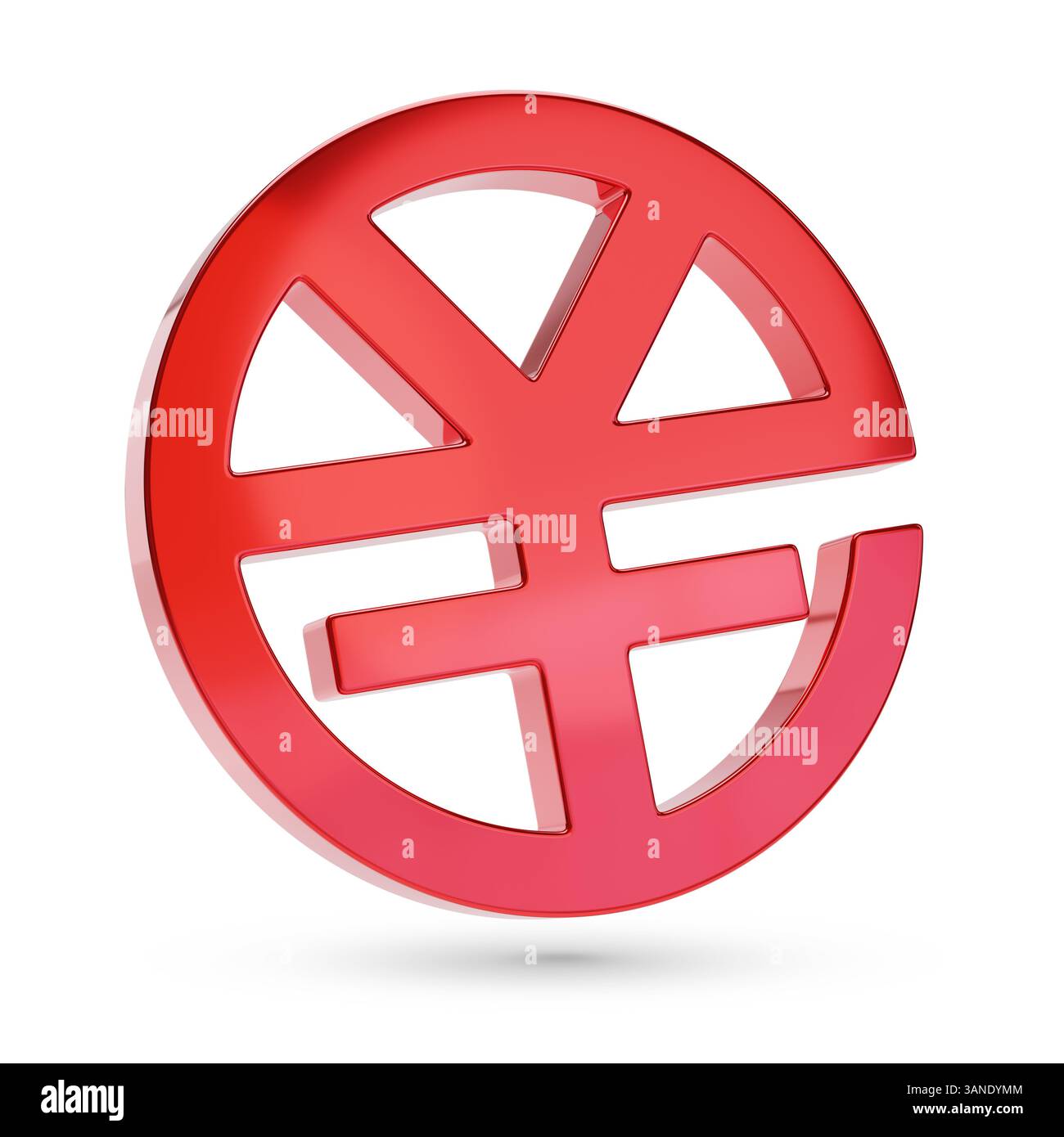 Yuan digital system symbol isolated on white background. Concept of the ...