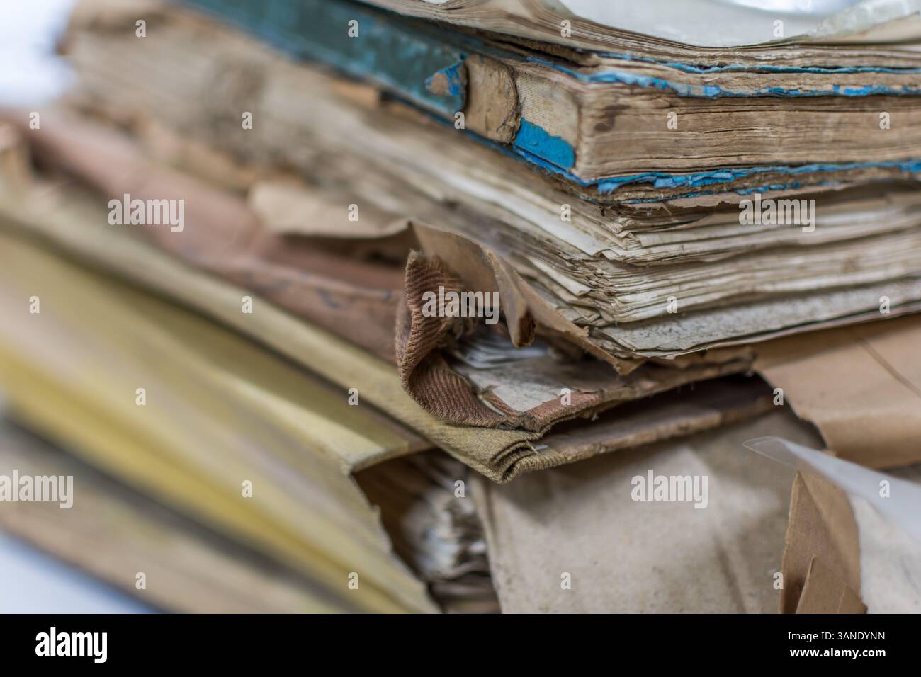 Paper files in a folder is a old documents or old letter it's a age-old ...