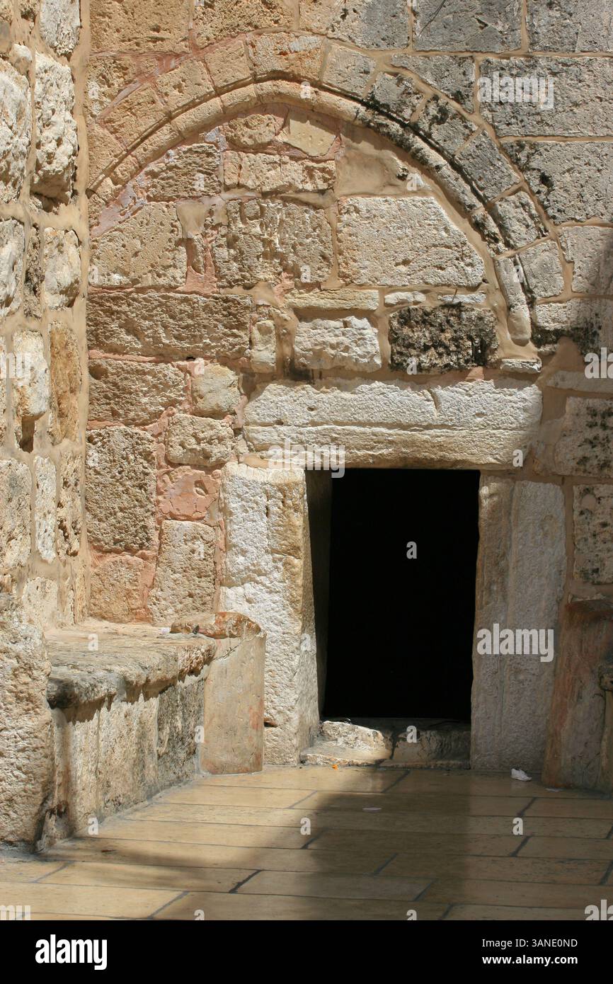 The Door of Humility, main entrance into the Church of the Nativity ...