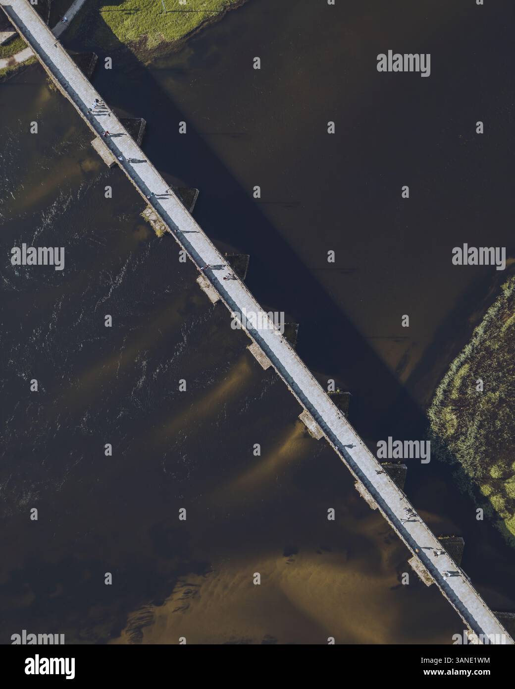 Aerial perspective bridge over marsh hi-res stock photography and ...