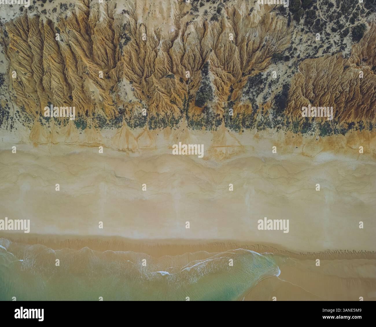 Aerial view of Gale-Fointainhas Beach, Melides, Portugal Stock Photo ...