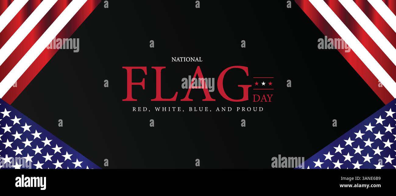 In Honor of the Symbol of Freedom Recognizing Flag Day on June 14 Stock ...