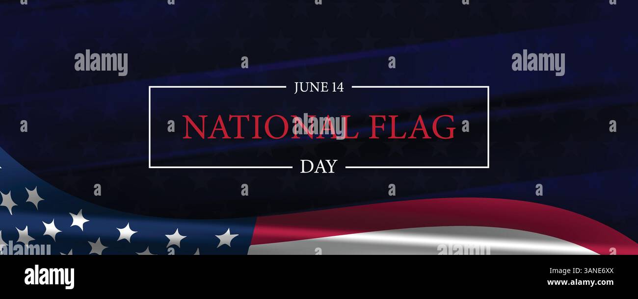 Remembering American Pride on Flag Day June 14 Stock Vector Image & Art ...