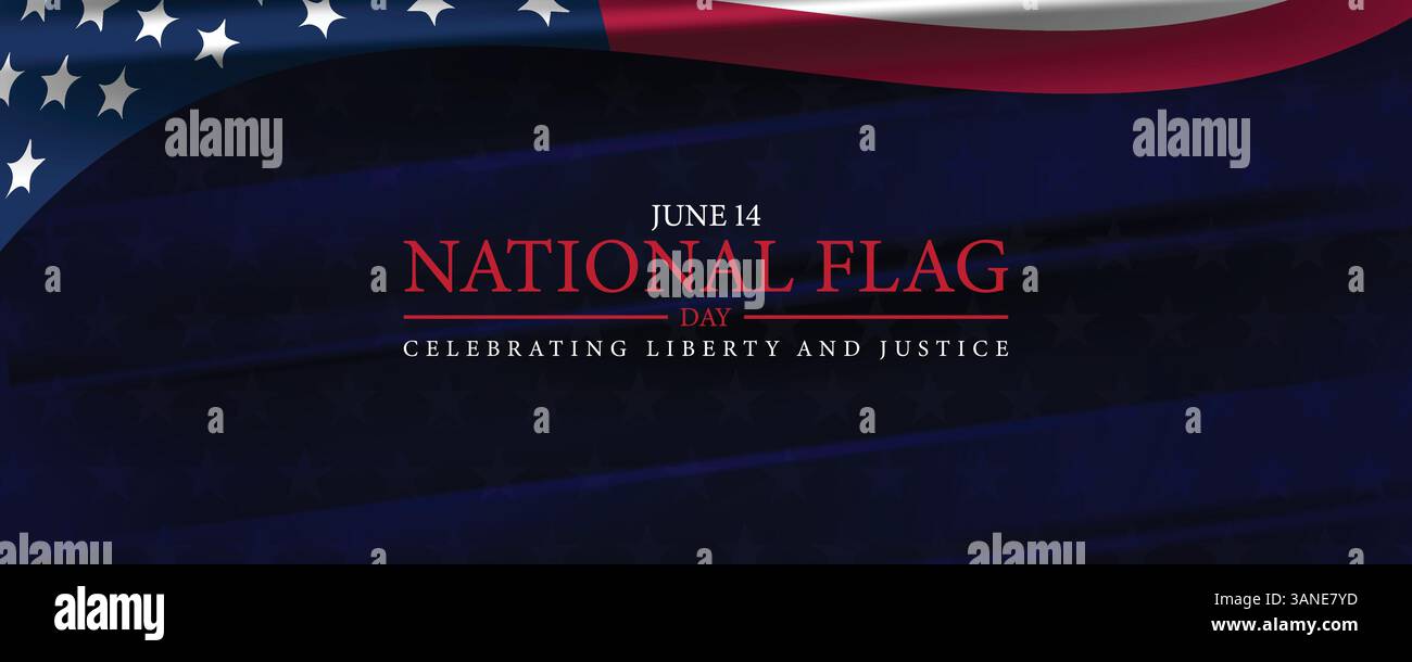 Respecting Our Nations Symbol Flag Day Celebrations in America Stock ...