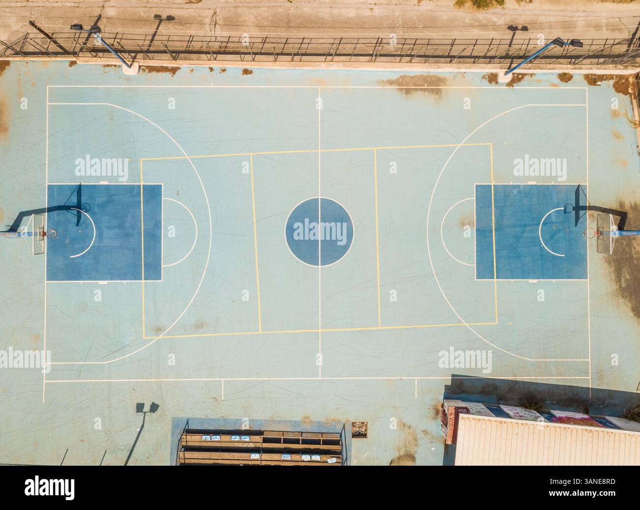 Aerial basketball court birds eye hi-res stock photography and images ...