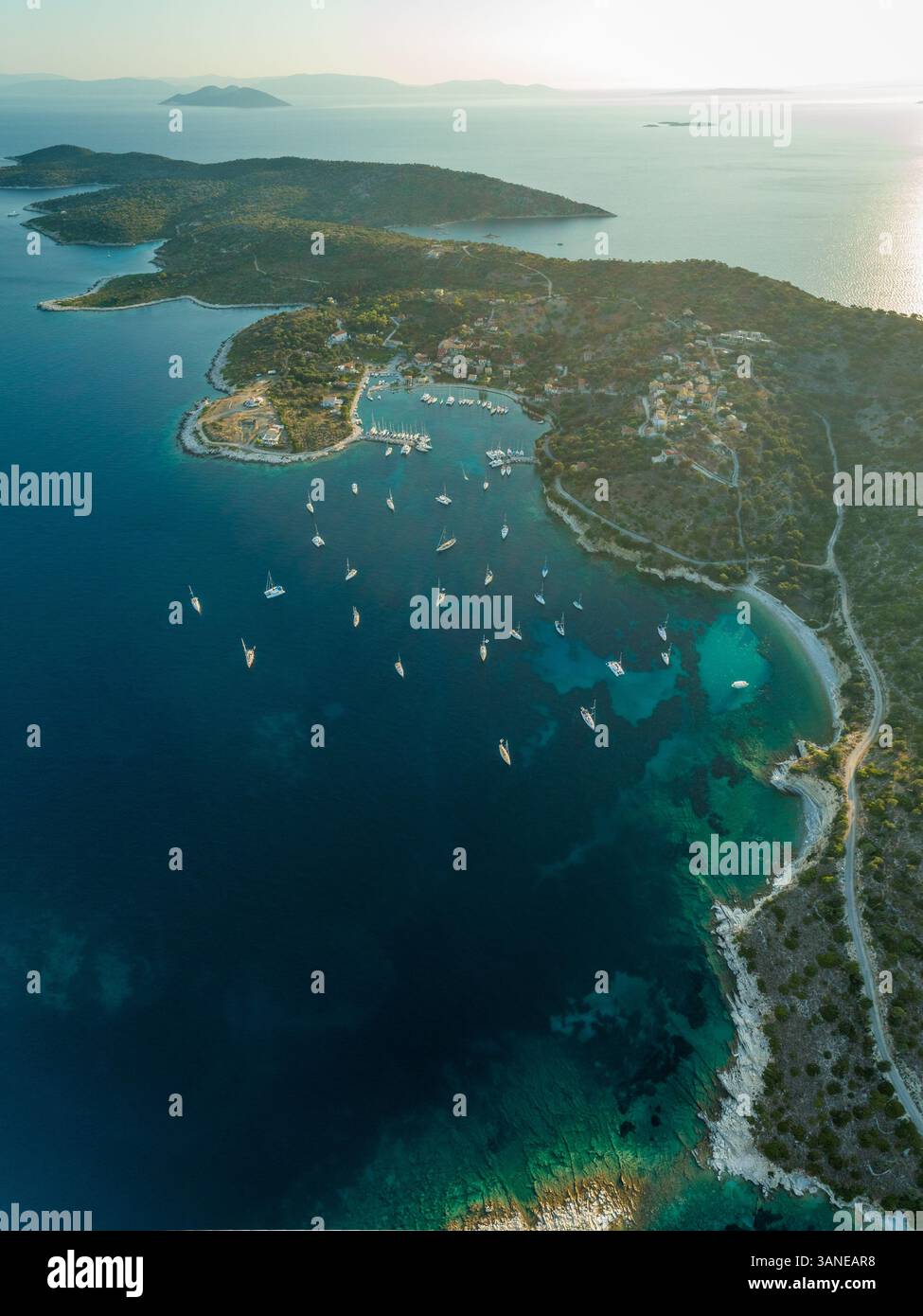Aerial view of Kastos island, Greece Stock Photo - Alamy