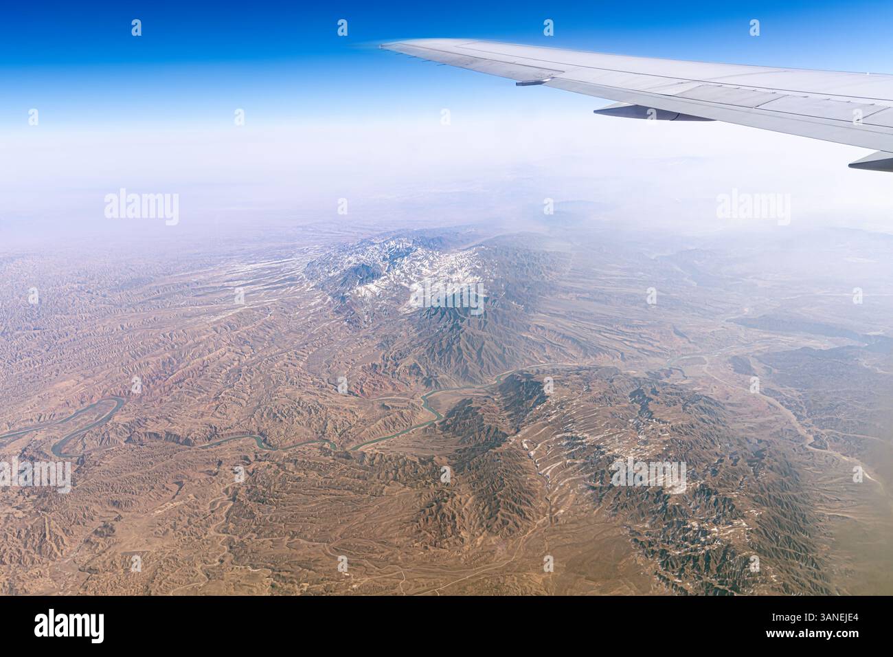 Mountain range mountains in the Tibetan Plateau in China View from ...
