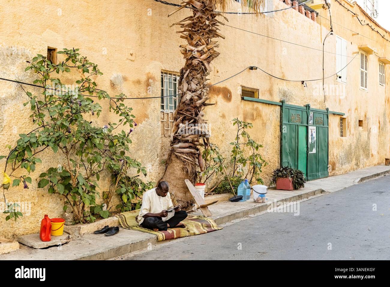Historical architecture in St. Louis town, Unesco heritage site ...