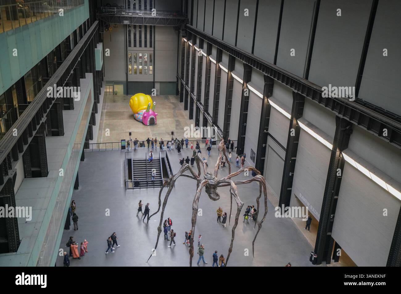 London UK 15 April 2025. A larger-than-life, colourful snail sculpture ...