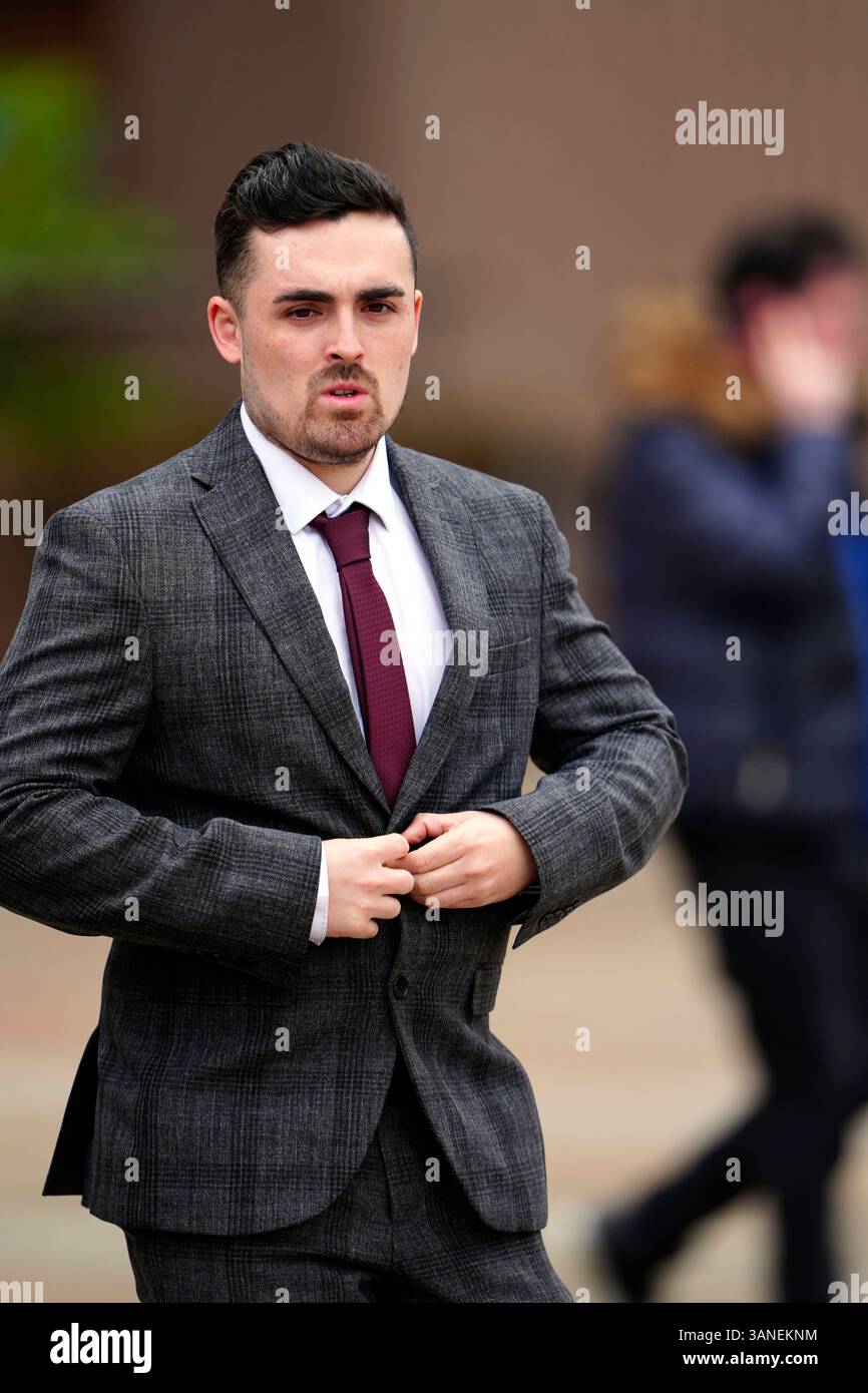 Ryan Hampson arriving at Liverpool Crown Court for the sentencing of ...