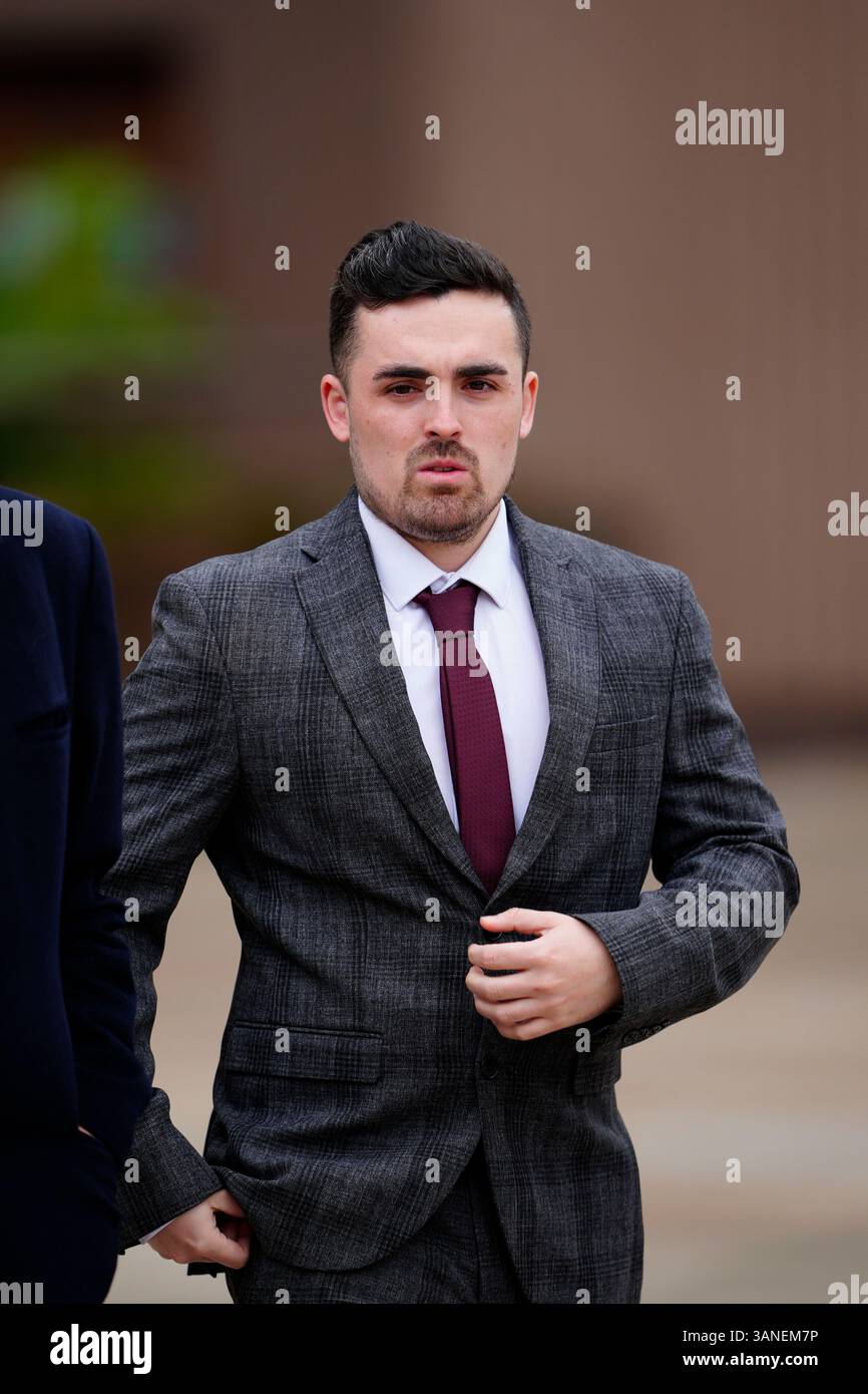 Ryan Hampson arriving at Liverpool Crown Court for the sentencing of ...