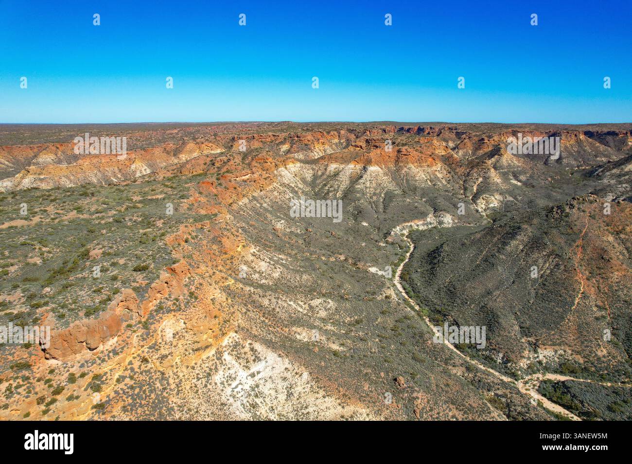 Aerial view of beautiful Charles Knife Canyon and Gorge in the ...