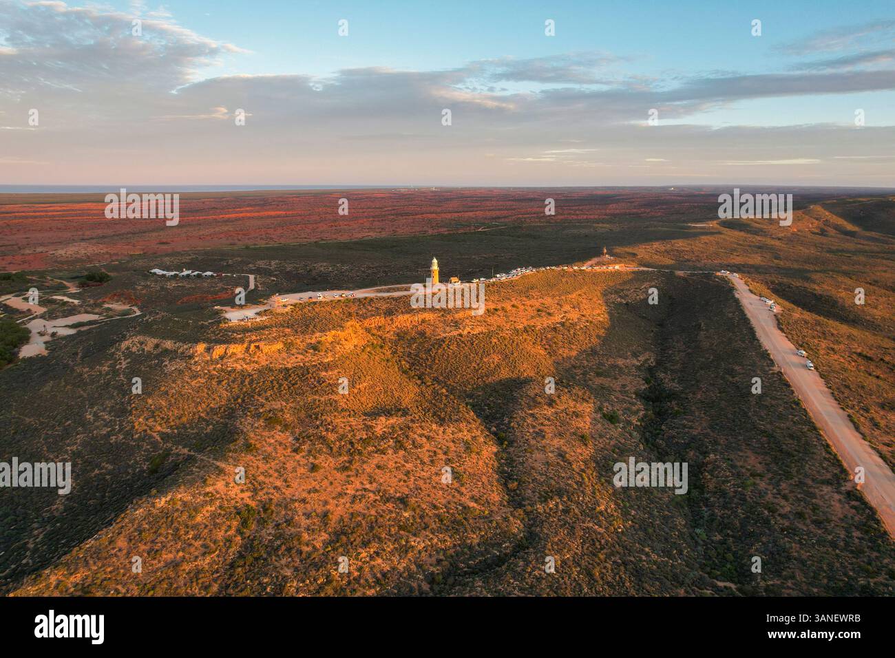 Aerial view of Vlamingh Head Lighthouse surrounded by breathtaking ...