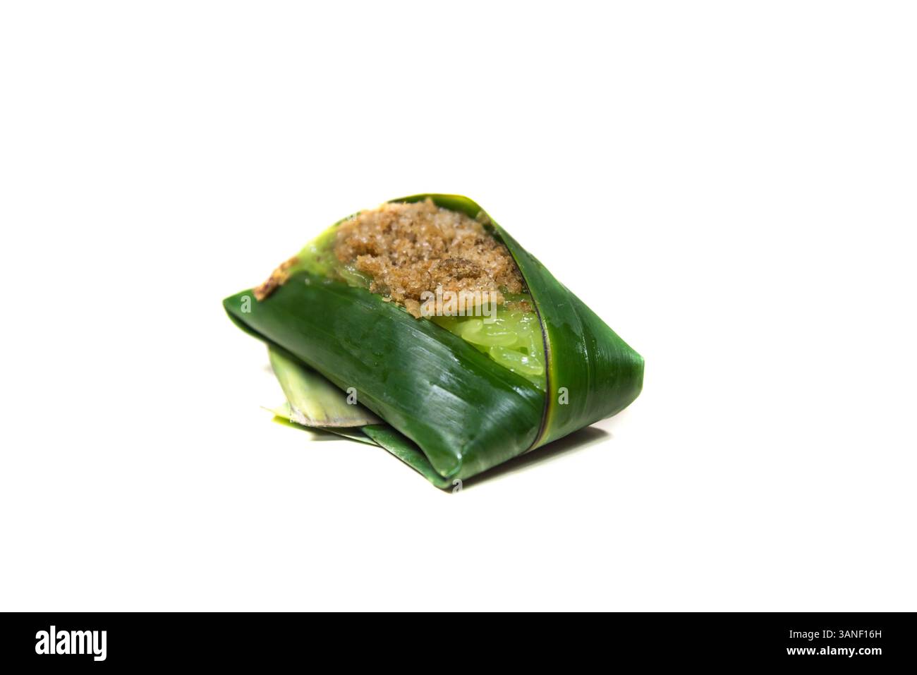 Sweet sticky rice (Thai traditional dessert food) consisting of ...