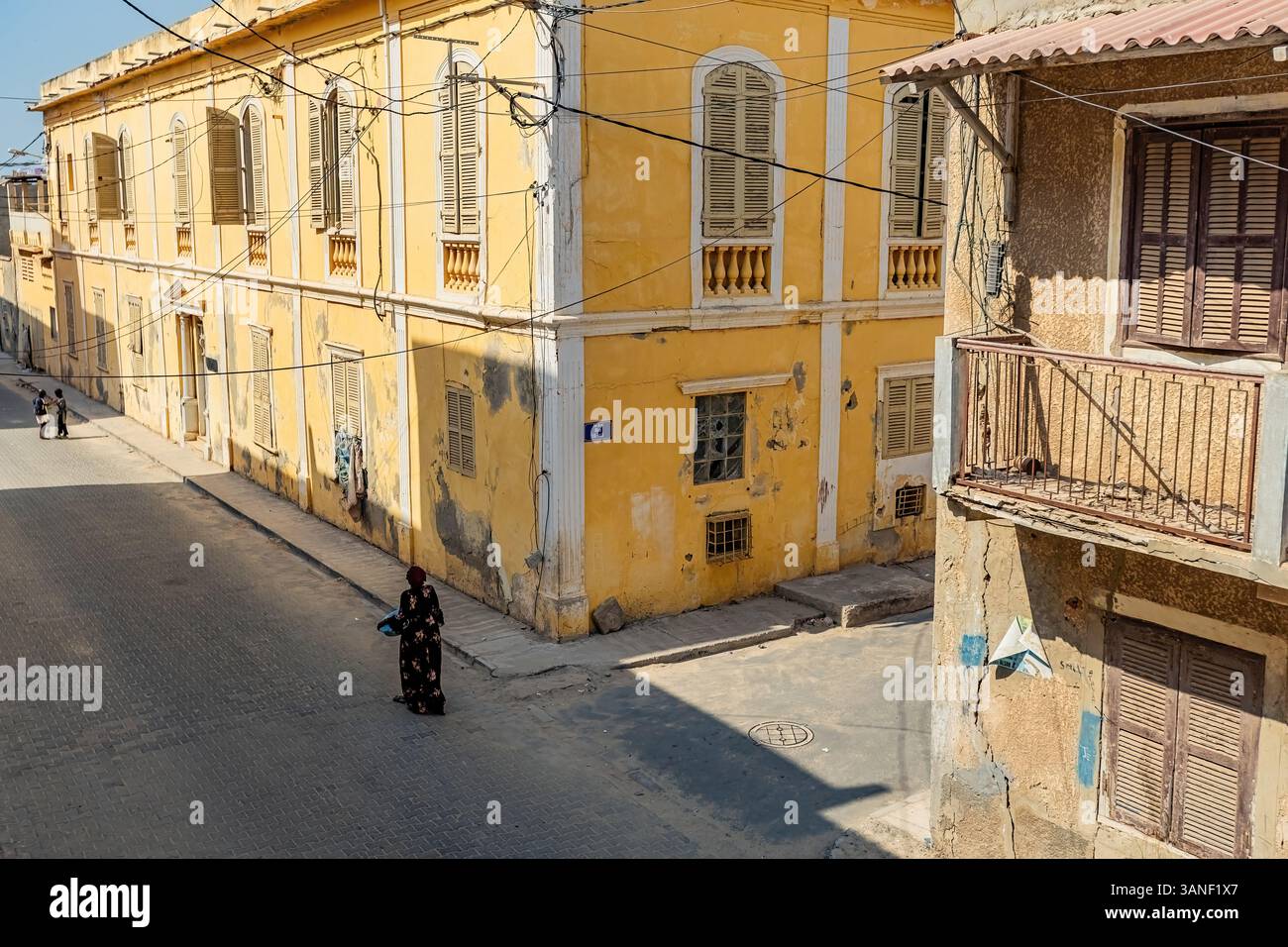 Historical architecture in St. Louis town, Unesco heritage site ...