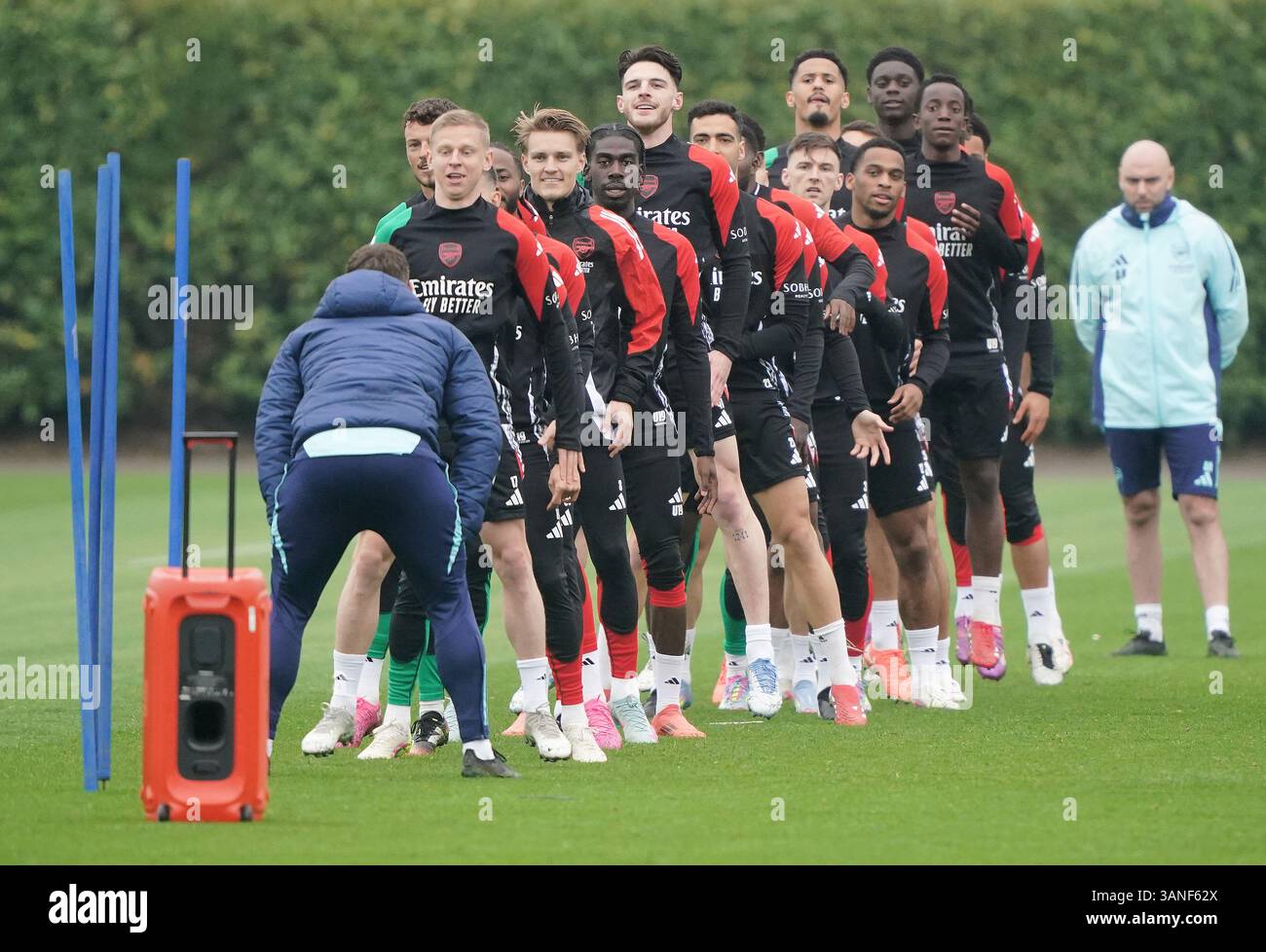 Arsenal's Oleksandr Zinchenko (left), Martin Odegaard (second left ...