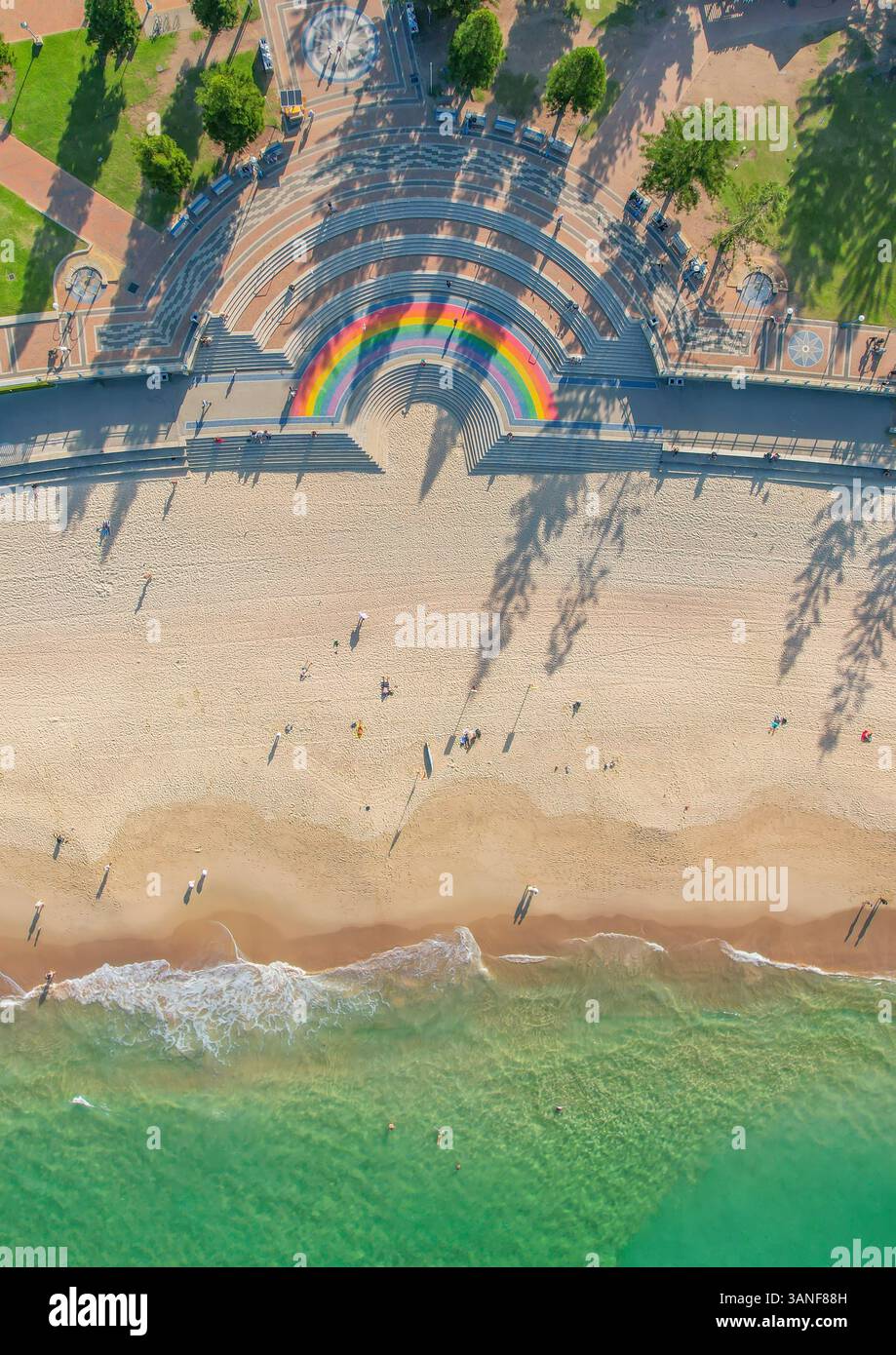 Aerial drone view of Coogee Beach in Sydney Australia Stock Photo - Alamy