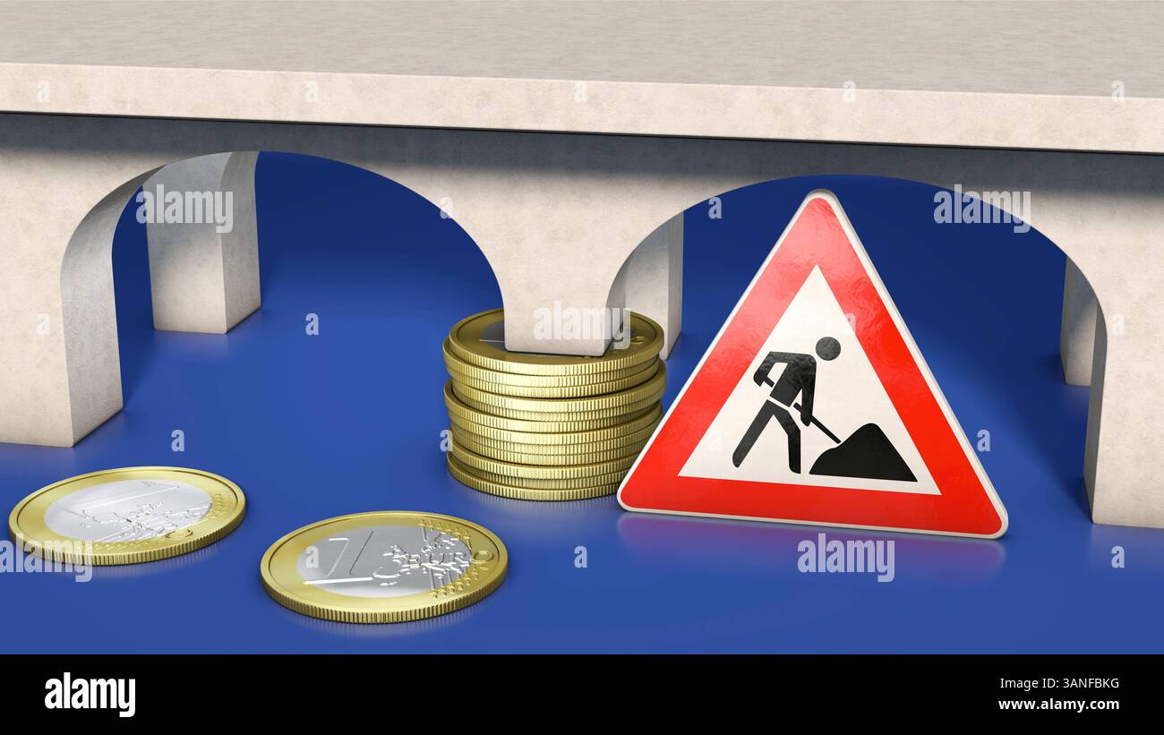 Gelder für die Infrastruktur Symbolbild zum Thema Schulden ...
