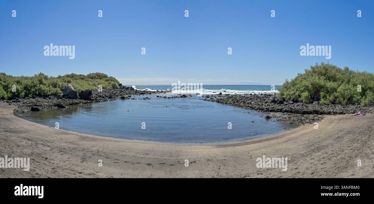 Strand Playa del Charco del Conde, Babybeach, Ortschaft Vueltas im ...
