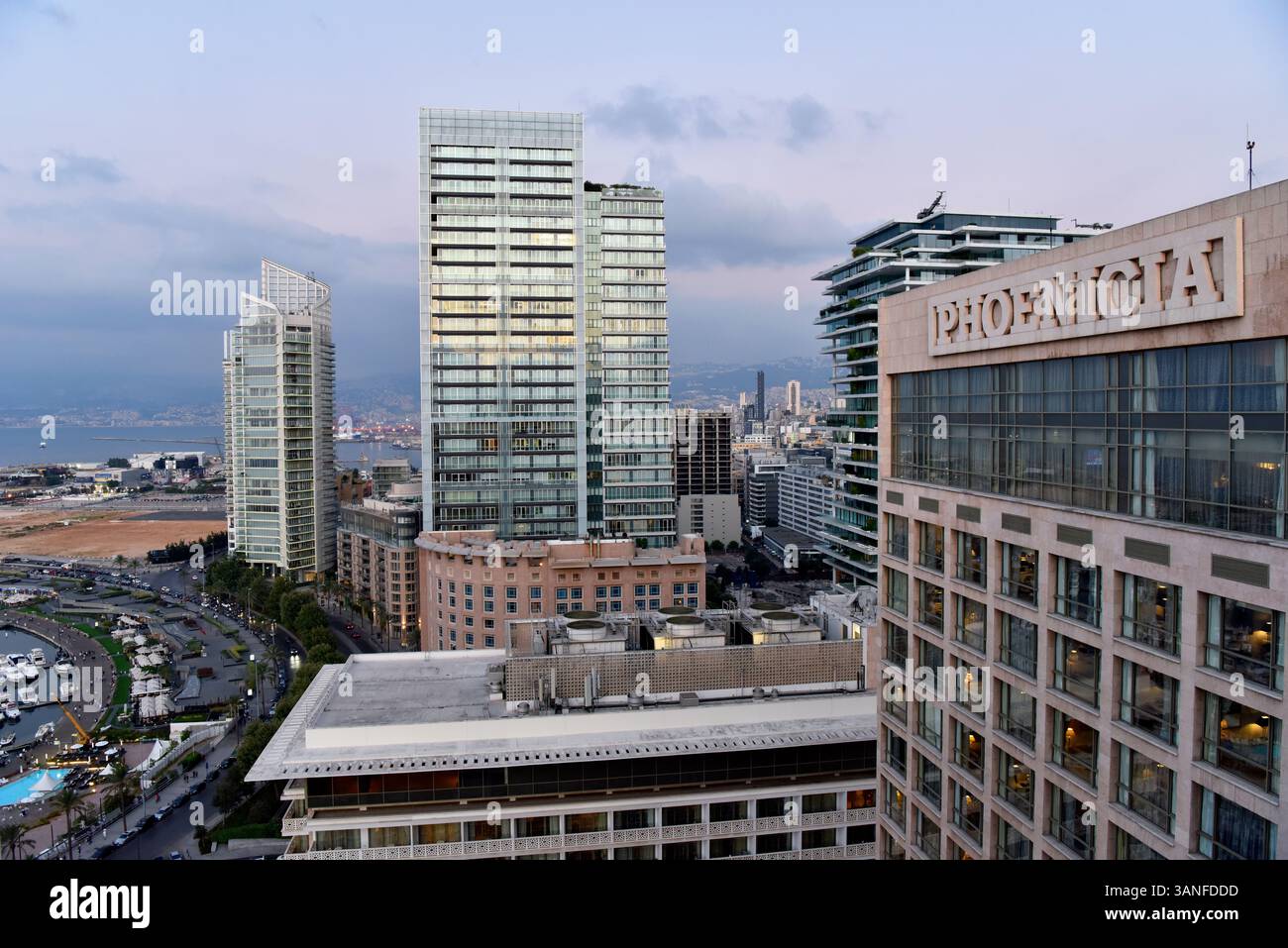 General view over Zaitunay Bay, Beirut, Lebanon Stock Photo - Alamy