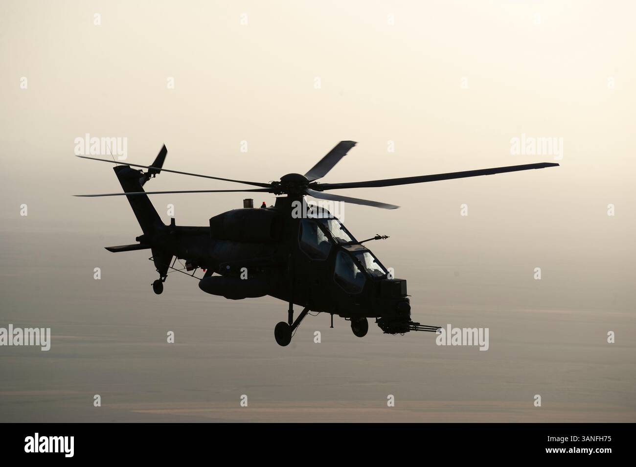 Herat, Afghanistan - 07 June 2014: Aerial view of an A129 'MANGUSTA ...