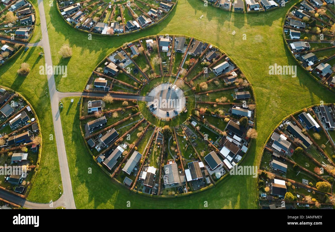 Aerial view of a Brondby neighbourhood near Copenhagen, Denmark Stock Photo - Alamy