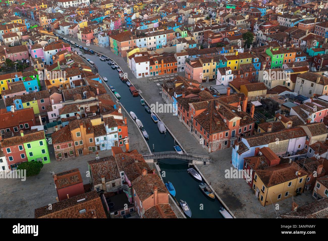 Aerial view of Burano Island Venice, Italy Stock Photo - Alamy