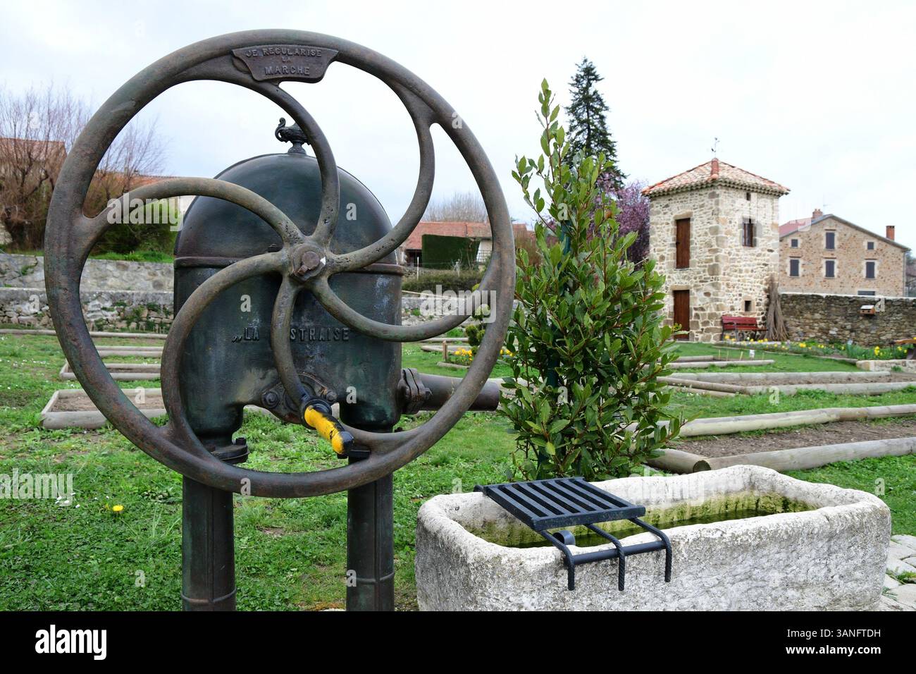 March 27, 2025, Boulieu Les Annonay, Ardeche, France: A public garden ...