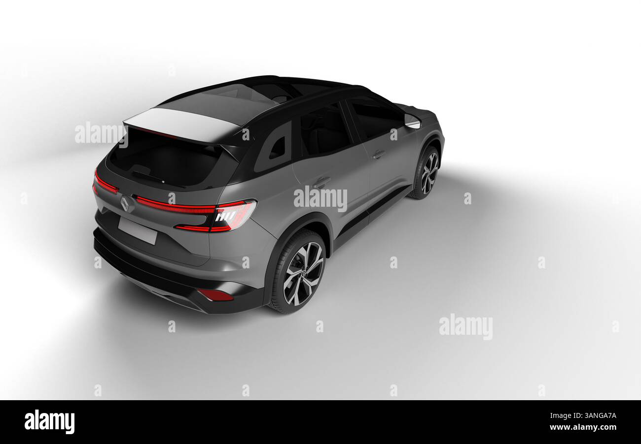 Izmir, Turkey - Apr 13 2025: Rear view of Renault Austral 2024 in grey ...